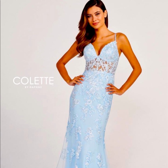 collette by Daphne | Dresses | Beautiful Powder Blue Prom Dress Colette ...
